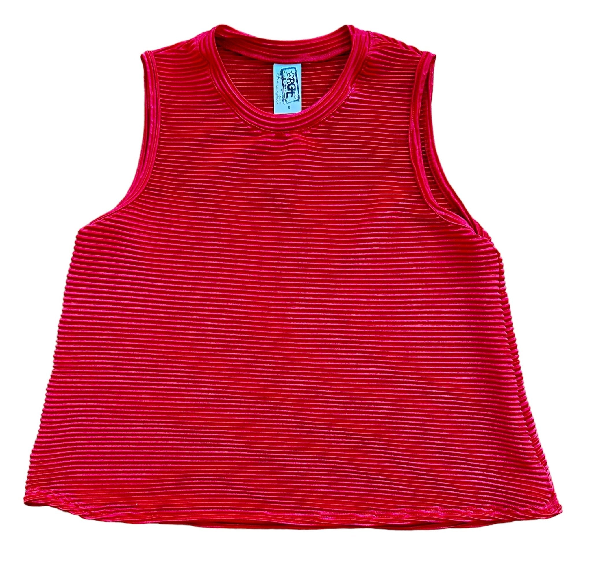 Red Ribbed Tank – jernijacks